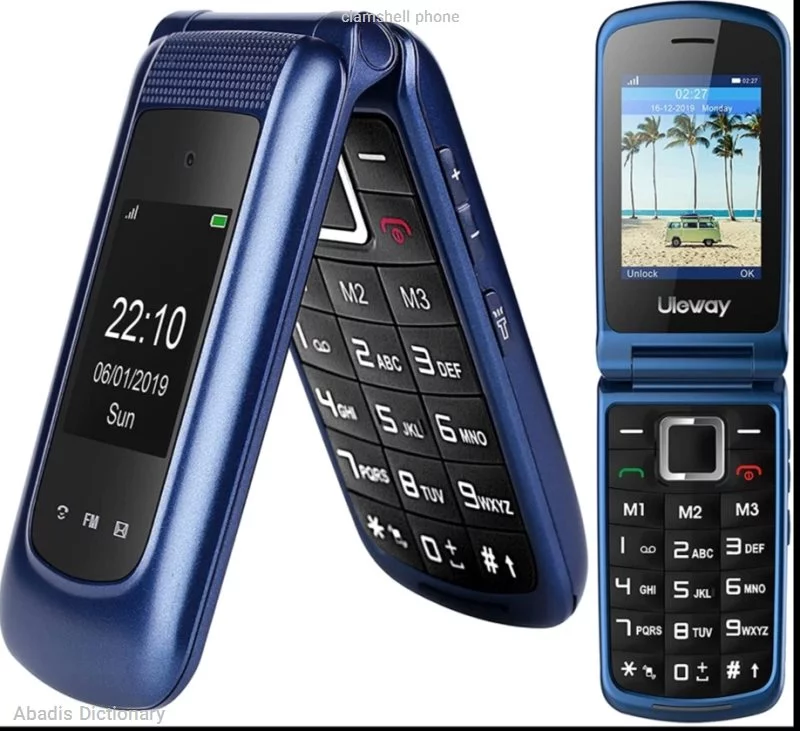clamshell phone - معنی تخصصی در دیکشنری آبادیس