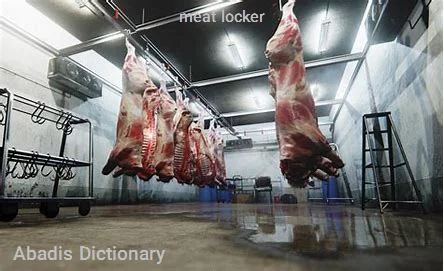meat locker - معنی تخصصی در دیکشنری آبادیس