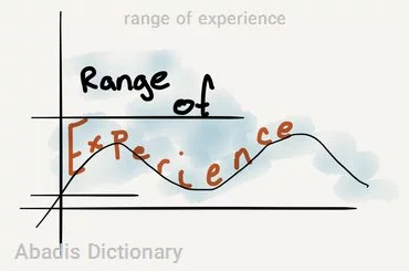 range of experience - معنی تخصصی در دیکشنری آبادیس