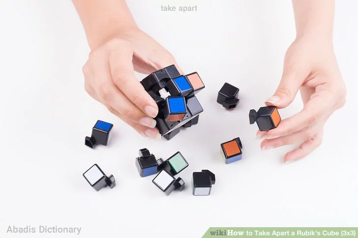 take apart - معنی تخصصی در دیکشنری آبادیس