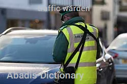 traffic warden - معنی تخصصی در دیکشنری آبادیس